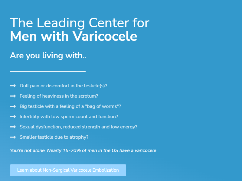 Varicocele, California - Codeholic IT Services Pvt. Ltd.